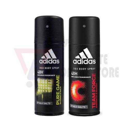 Adidas Deodorant Body Spray For Men (150ml) (Team Force / Pure Game ...