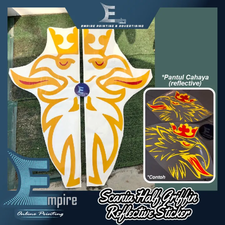 💥 NEW 💥 Scania Half Griffin Reflect Sticker | Lori Truck | Sticker ...