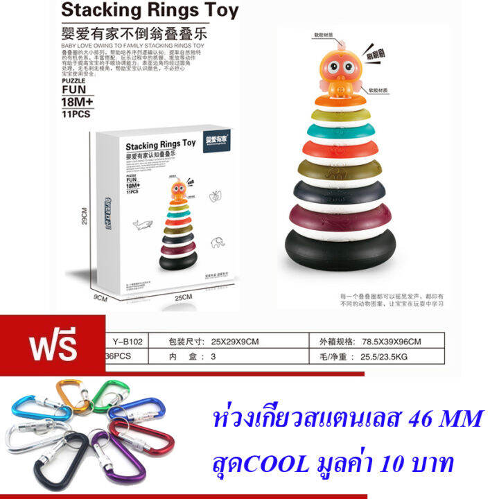 ND THAILAND ของเล่นเด็ก ห่วงเสริมพัฒนาการ SMART POCKET STACKING RINGS ...