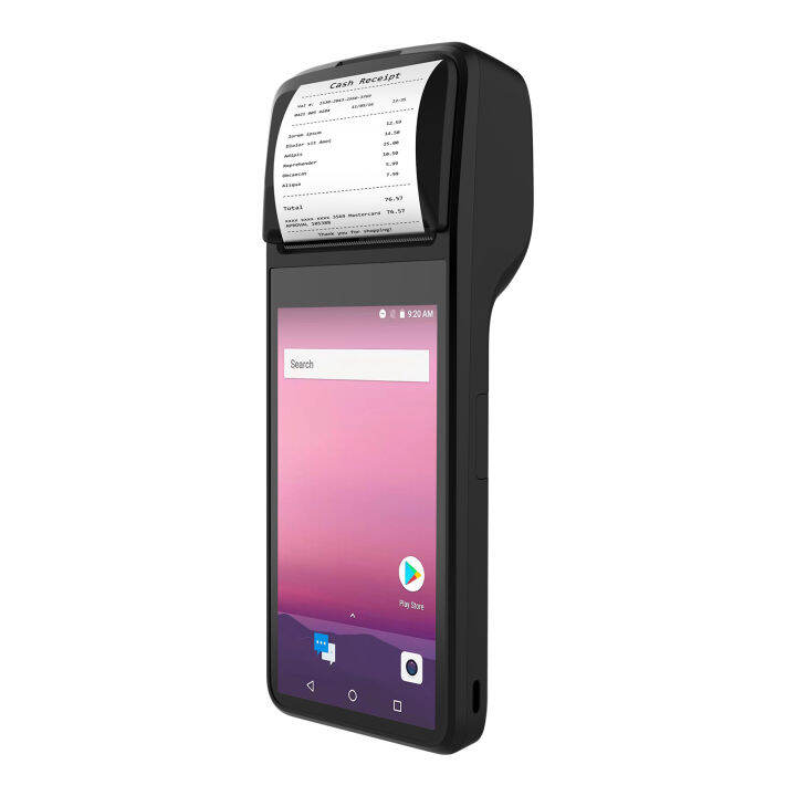 Handheld 4G POS Receipt Printer Android 11 1D/2D Barcode Scanner PDA ...