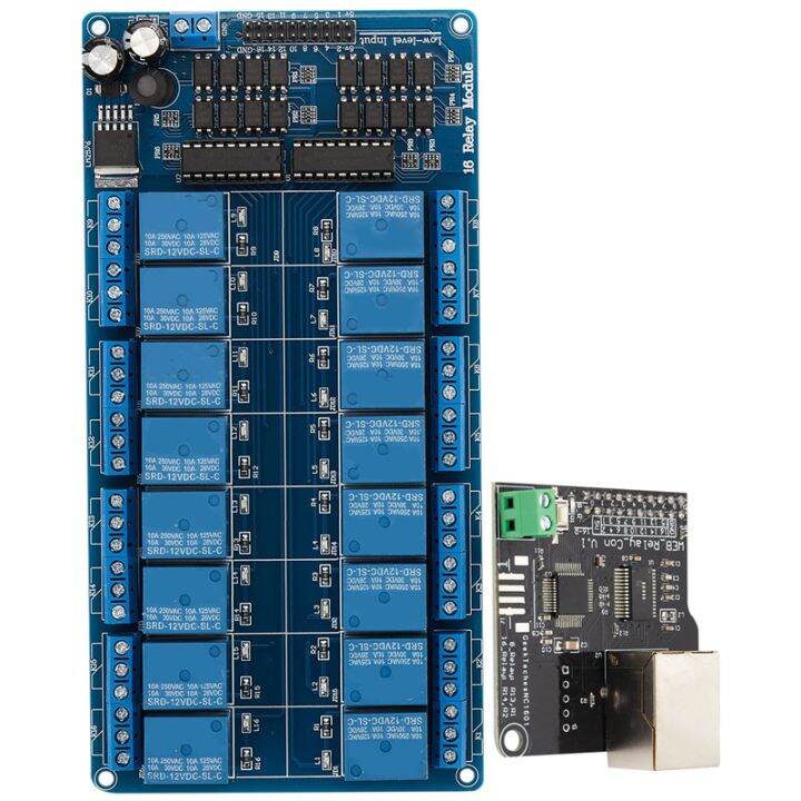 Ethernet Control Module Lan Wan Network Web Server RJ45 Port 16 Channel Relay Is Ethernet ...