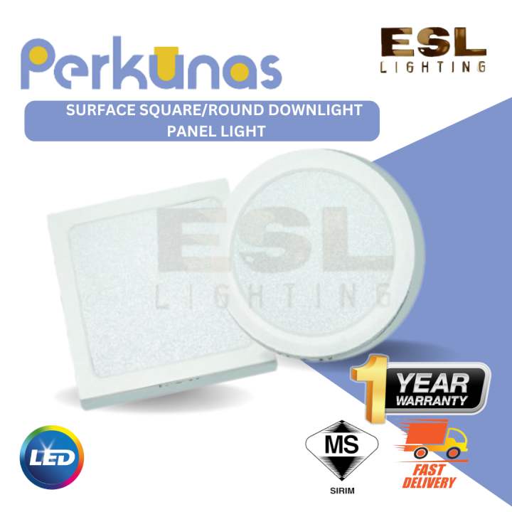 ESL LIGHTING PERKUNAS Round /Square Surface Kitchen Lamp LED Panel ...