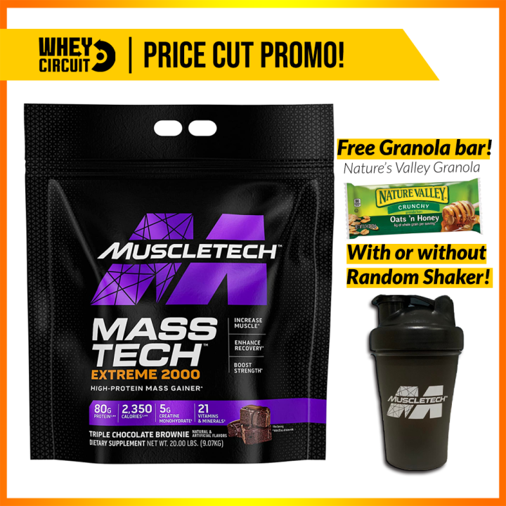 Muscletech MASS TECH EXTREME 2000 20 lbs Ultimate 100% Whey Protein + Mass Gainer | Lazada PH