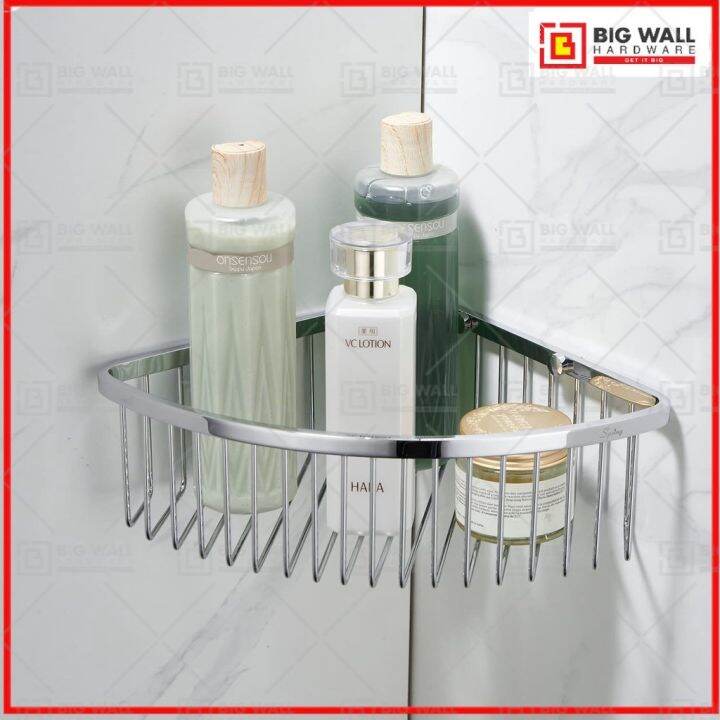 Stainless Steel Corner Rack Shelf SM2101F Wall Mount Corner Shower ...
