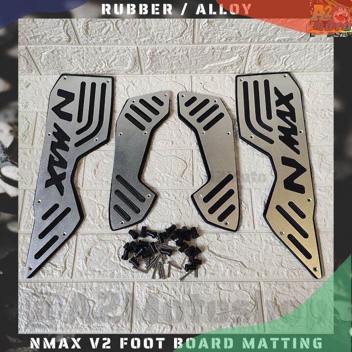 Nmax V2 Foot Board Matting Alloy Rubber NMAX V2.1 V3 | Lazada PH