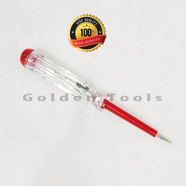 Obeng tespen plus minus bolak balik transparan CROME Obeng Test Pen ...