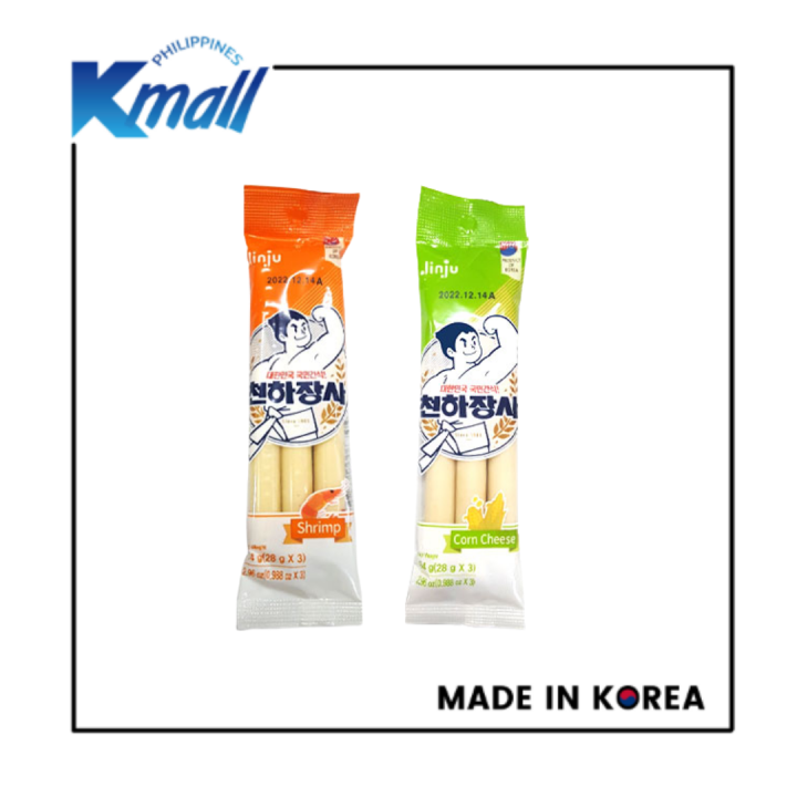 JINJU Korean Sausage Shrimp/Corn Cheese 84g | Lazada PH