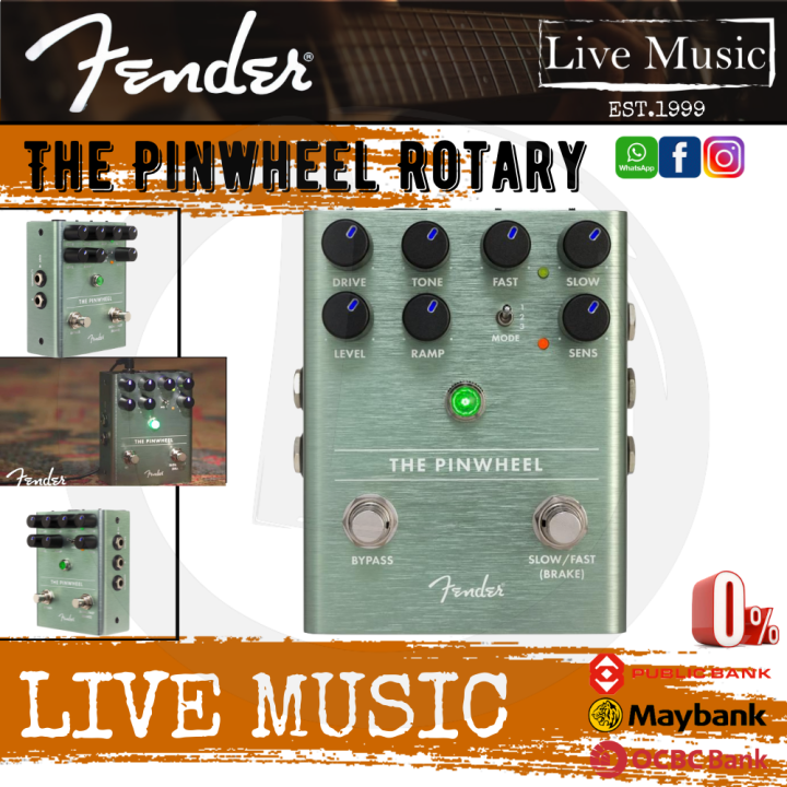 Fender The Pinwheel Rotary Speaker Emulator Guitar Effects Pedal | Lazada