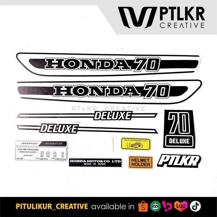 Sticker Striping Honda C70 Tranparan | Lazada Indonesia