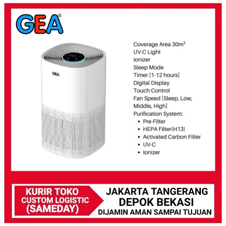 GEA Air Purifier UV-C KJ-255F KJ255F Coverage Area 30m | Lazada Indonesia