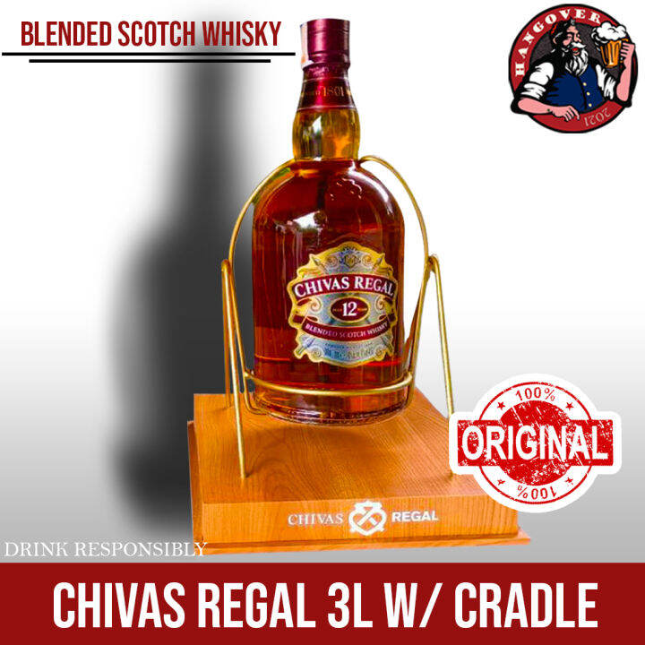 Chivas Regal 3 Liters with Cradle and Wooden base (NO INDIVIDUAL BOX) | Lazada PH