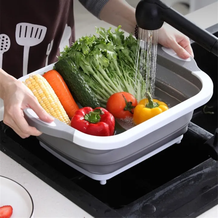ON HAND NEW Chop Wash 2 in 1 Collapsible Chopping Board Washing Bowl ...