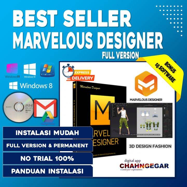 Marvelous Designer Enterprise 11 versi 2022 Lisensi full version ...