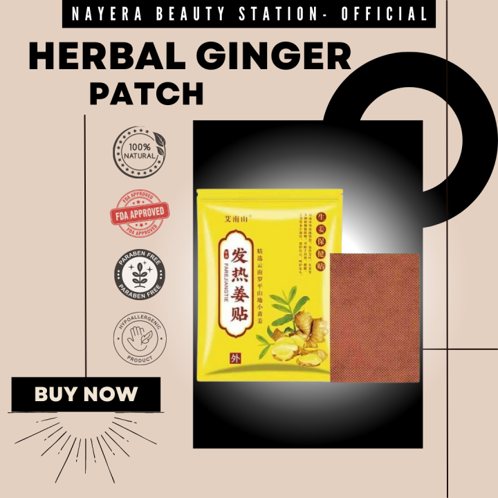 Original HERBAL GINGER PATCHES - 100pcs for Pain Relief Promote Blood ...
