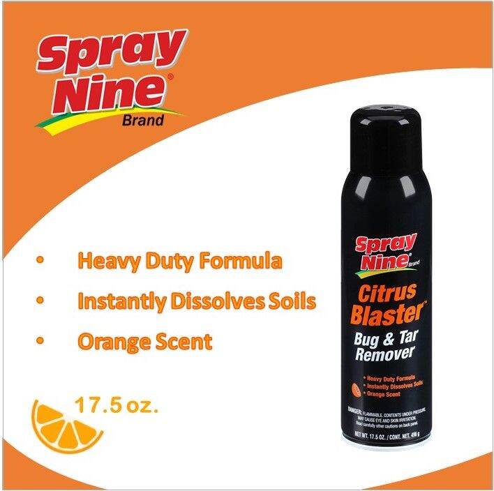 Permatex Spray Nine 15717 Citrus Blaster Bug and Tar Remover, 17.5 oz ...