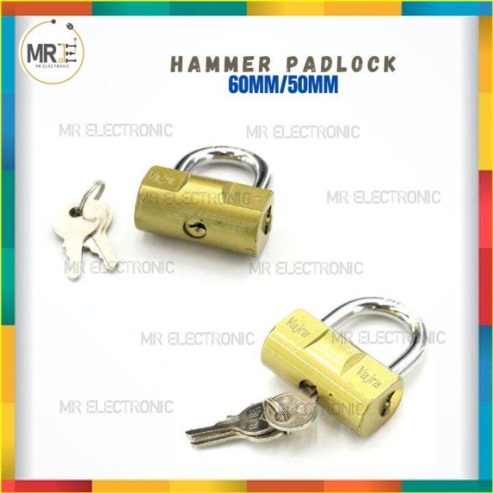 VAJRA Padlock / Hammer Padlock / Heavy Duty Lock / Kunci Mangga | 60MM/50MM | Lazada