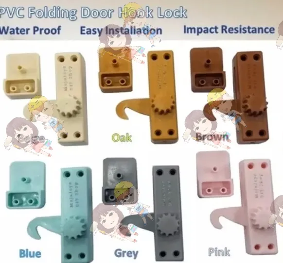 PVC Hook Lock for PVC Sliding Slide Washroom Toilet Bathroom Door Lock ...