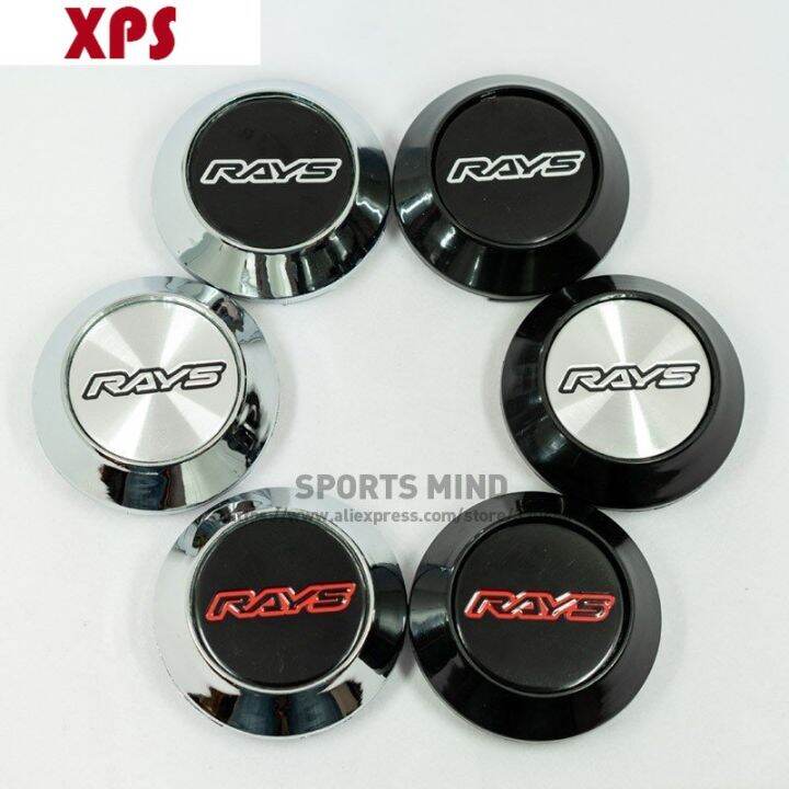 【XPS】4PCS/lot 68MM Car Wheel Center Hub Caps for RAYS VOLK Emblem Logo ...