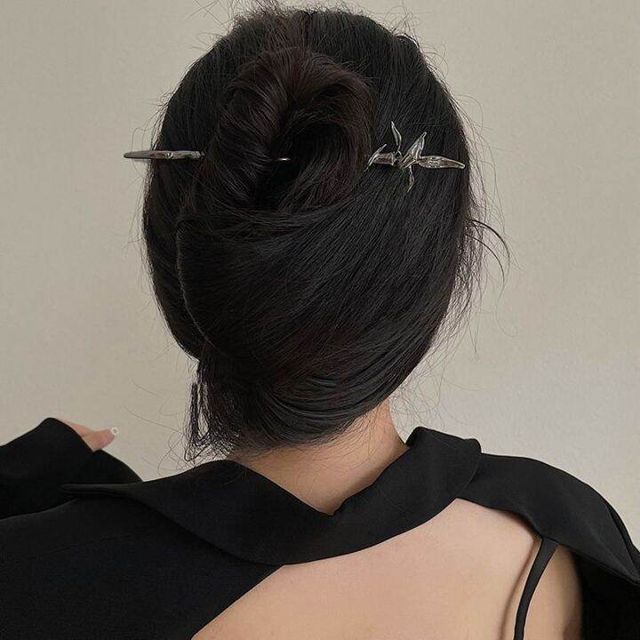 HHGY กิ๊บติดผมแบบถักสไตล์เรโทรแบบเรียบง่ายเครื่องแต่งผมแบบใหม่สำหรับ ...