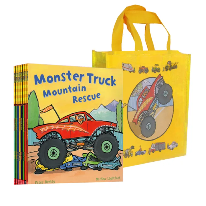Busy wheels busy wheels English original picture book tractor digger ...