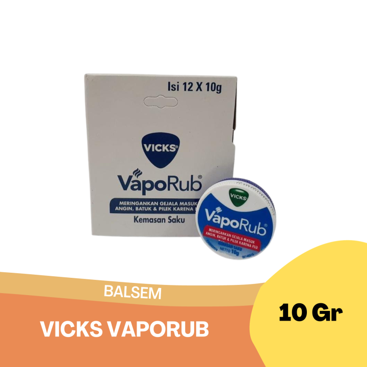 VICKS VAPORUB 10 gr PER 1 TUBE | Lazada Indonesia
