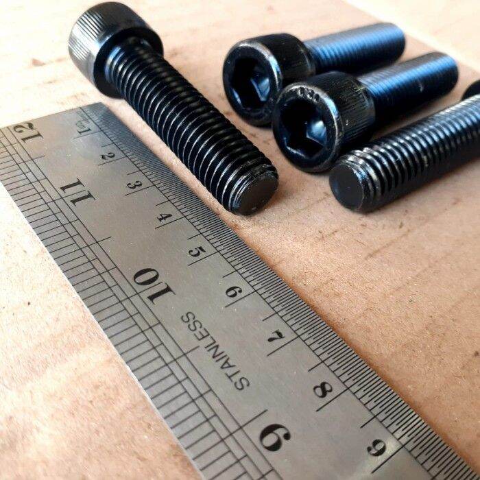 BAUT L M12X45 (4.5CM) BAJA FULL DRAT / BAUT L BAJA M12 X 45 GRADE 12.9 / BAUT L BAJA M12 PANJANG ...