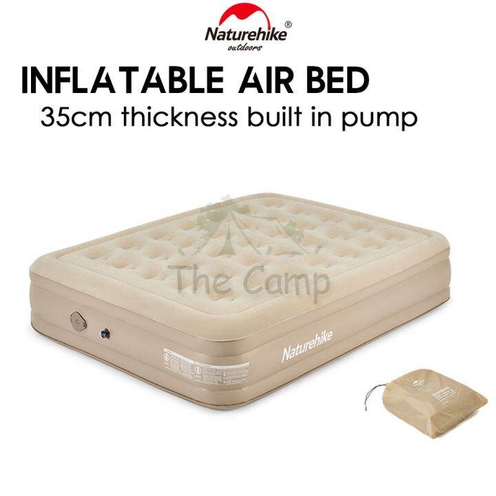 Naturehike Inflation Single Double Camping Air Bed 35cm with Pump ...