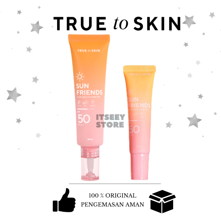 True to Skin Sunfriends Sunscreen Gel SPF 50 PA++++ Sunscreen Ringan ...