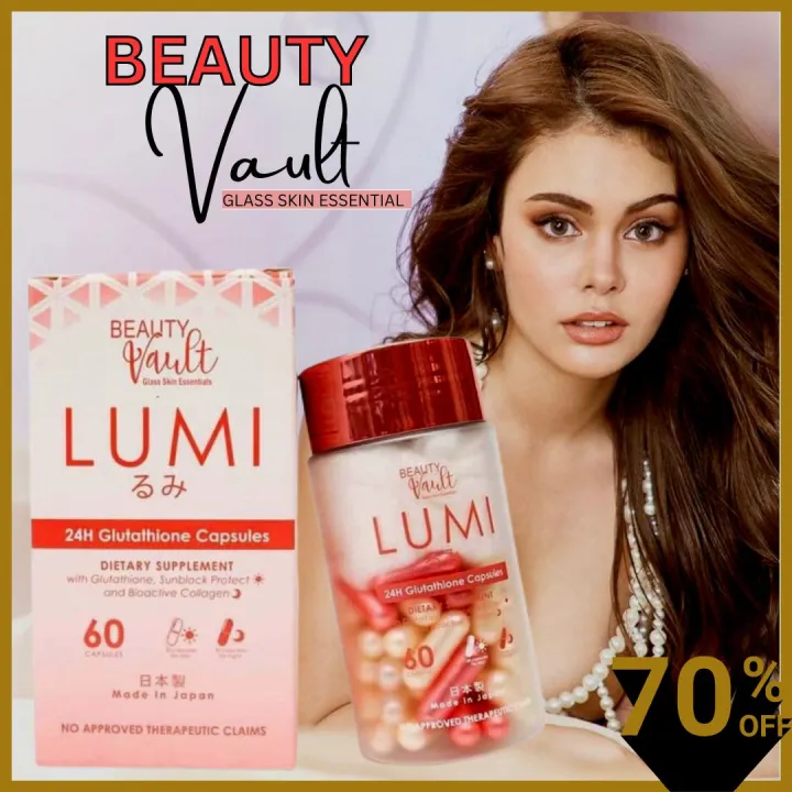 [ HIGH QUALITY ] ORIGINAL Beauty Vault Lumi 24H Glutathione Capsules ...