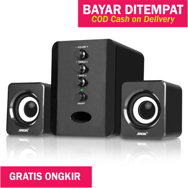 Speaker Aktif Super Bass Sada D 202 Speaker Stereo 2 1 With Subwoofer