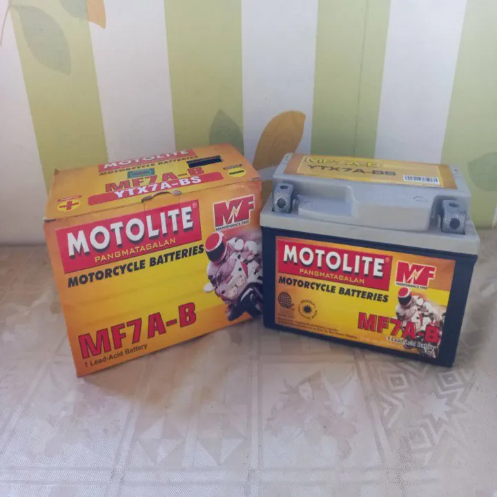 Motolite Motorcycle Battery ( Maintenance Free) MF7A-B | Lazada PH