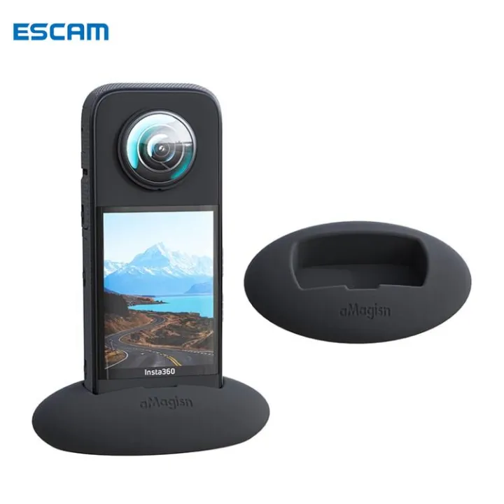 ESCAM AMAGISN กล้อง Mount สำหรับ Insta360 X3ซิลิโคนฐาน | Lazada.co.th