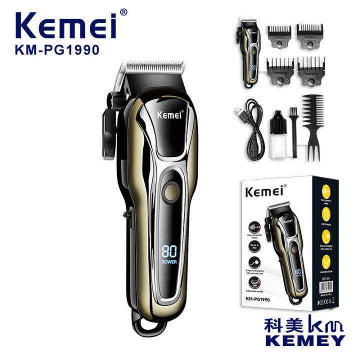 Kemei KM-PG1990 Hair Clipper Cordless Original Alat Cukur Rambut | Lazada Indonesia