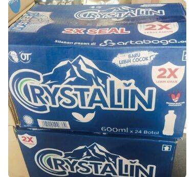 Crystalin Air Mineral 600 ml 1 Dus Isi 24 pcs | Lazada Indonesia