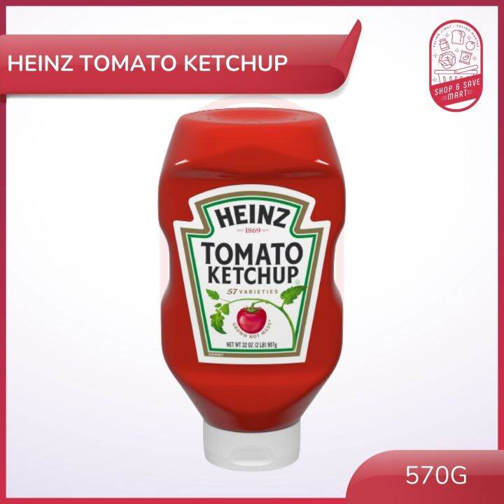 Heinz Squeezable Tomato Ketchup Plastic Bottle - 570g 20oz Heinz Sos ...