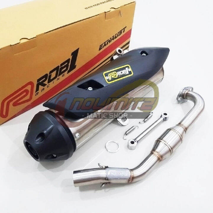 Knalpot Standar Racing Power Boom ROB1 RCB1 End Cup X Carbon NMAX ...