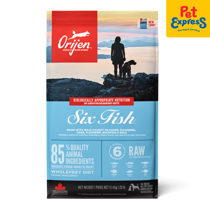 Orijen Six Fish Dry Dog Food 11.4kg | Lazada PH