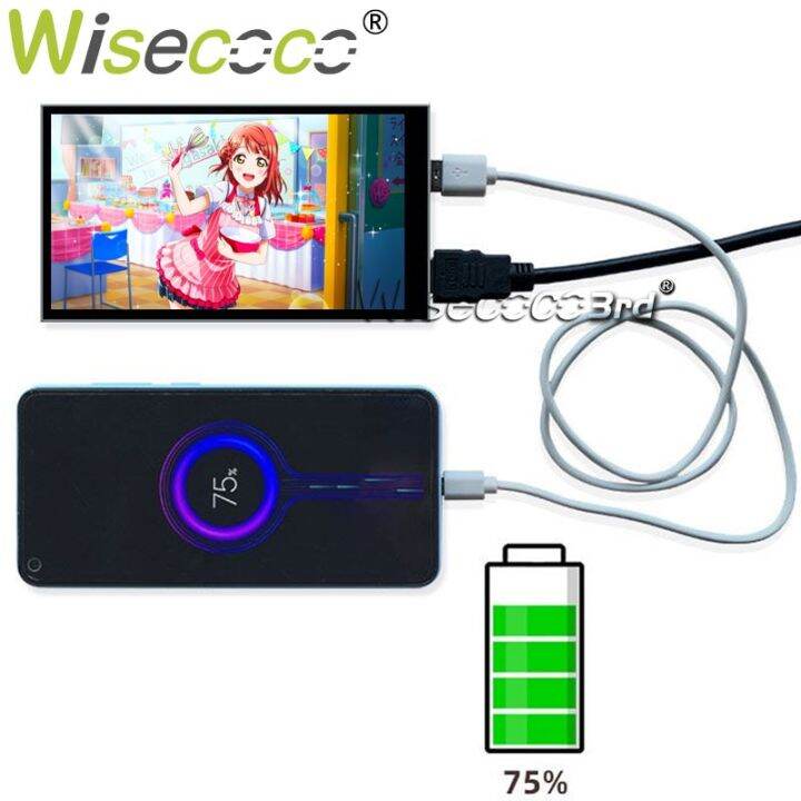 Wisecoco 6 Inch 2K Pocket Monitor 2560X1440 Raspberry Pi Monitor Built ...