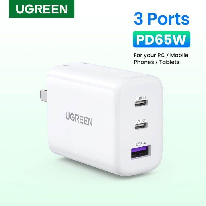 Cục Sạc Nhanh 65W Ugreen CD275 - 2C 1A - PD 3.0 - QC 4.0 - PPS 3A - Sản ...