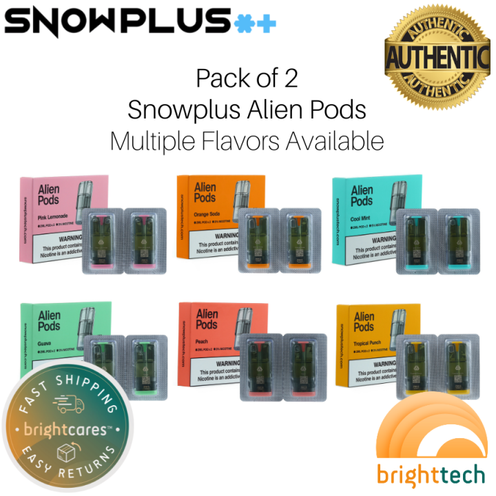 Snowplus Alien Pods Legit Pack of 2 Compatible with Alien Air & Alien X ...