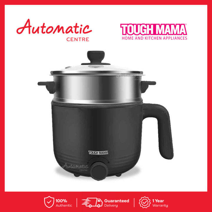 Tough Mama NTM-MP15SS Black 1.5 Liters Multicooker with Adjustable ...