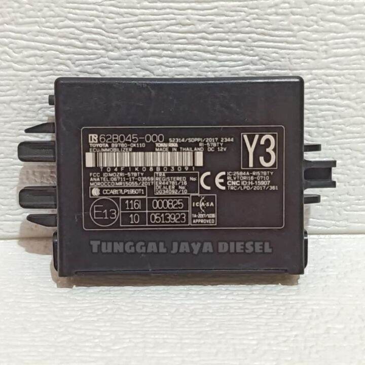 ECU Modul Immobilizer Toyota Innova Reborn Fortuner VRZ 89780-0K110 ...
