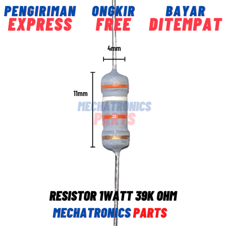 5 Buah RESISTOR 1WATT 39K OHM | Lazada Indonesia
