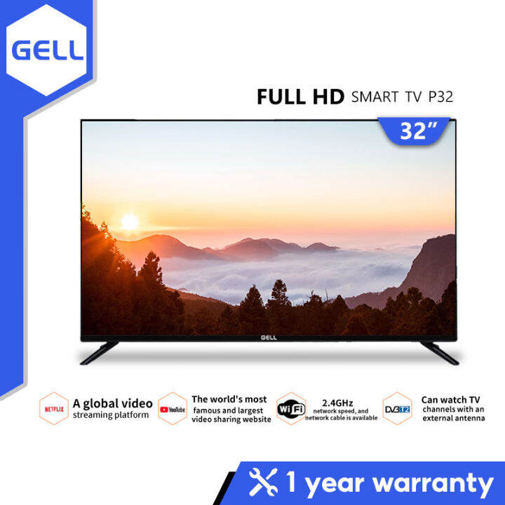 Gell TV 32" Smart Digital LED TV With Android FHD 1080P｜YouTube｜MYTV ...