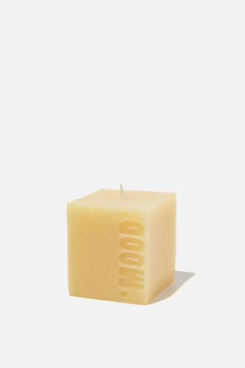 TYPO - MINI BLOCK CANDLE - WASHED MUSTARD MOOD | Lazada PH