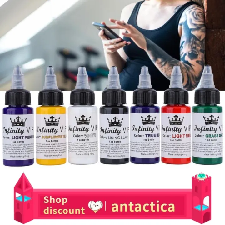 7 Colors Semi-permanent Tattoo Inks Set | Lazada PH