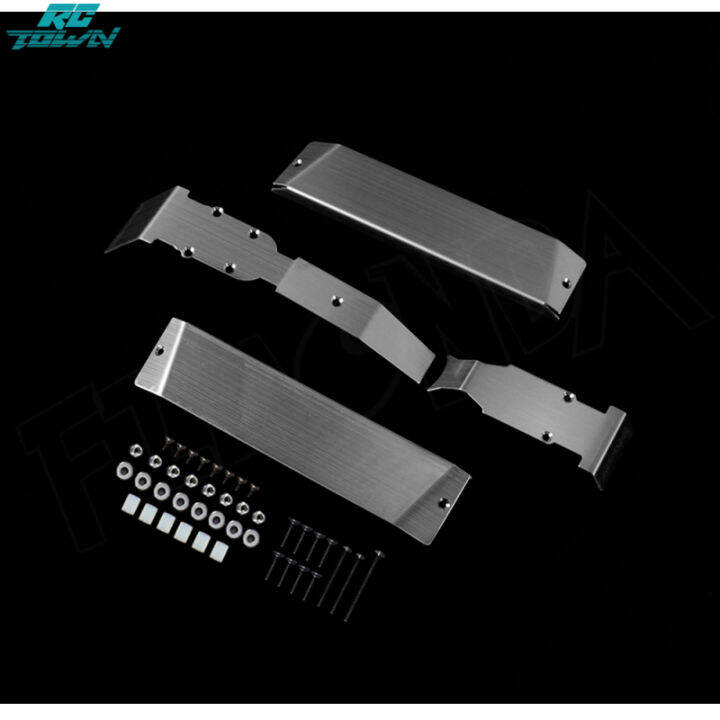 Stainless Steel Chassis Armor Front Rear Axle Protector Plate for 1/10 ...
