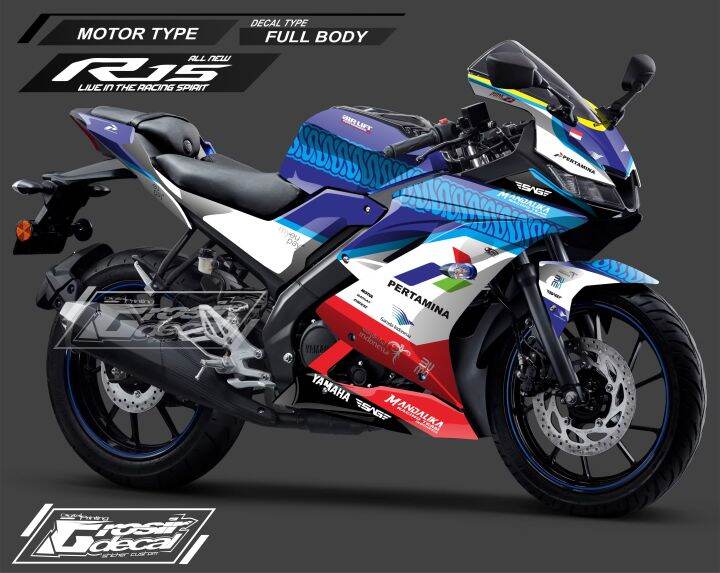 Sticker Yamaha R15 New V3 Fullbody Stiker Yamaha R15 V3 Full Body ...