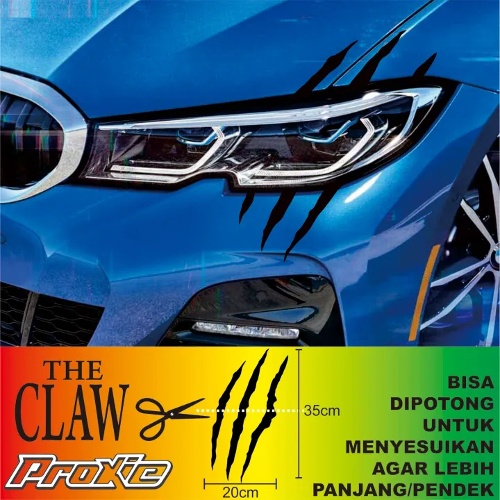 Cutting sticker mobil list lampu sticker variasi list lampu mobil ...