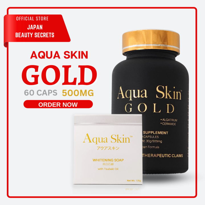 Aqua Skin Gluta Gold Tsubaki Soap Glutathione Caps Gluta Capsule ...